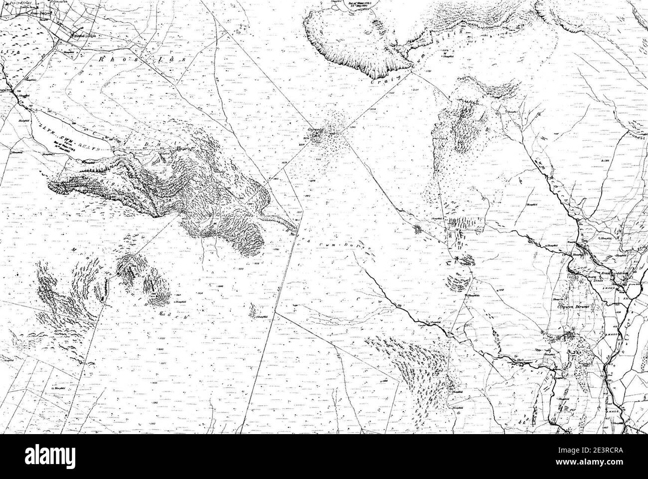 Map of Caernarvonshire OS Map name 027-NW, Ordnance Survey, 1888-1895 ...