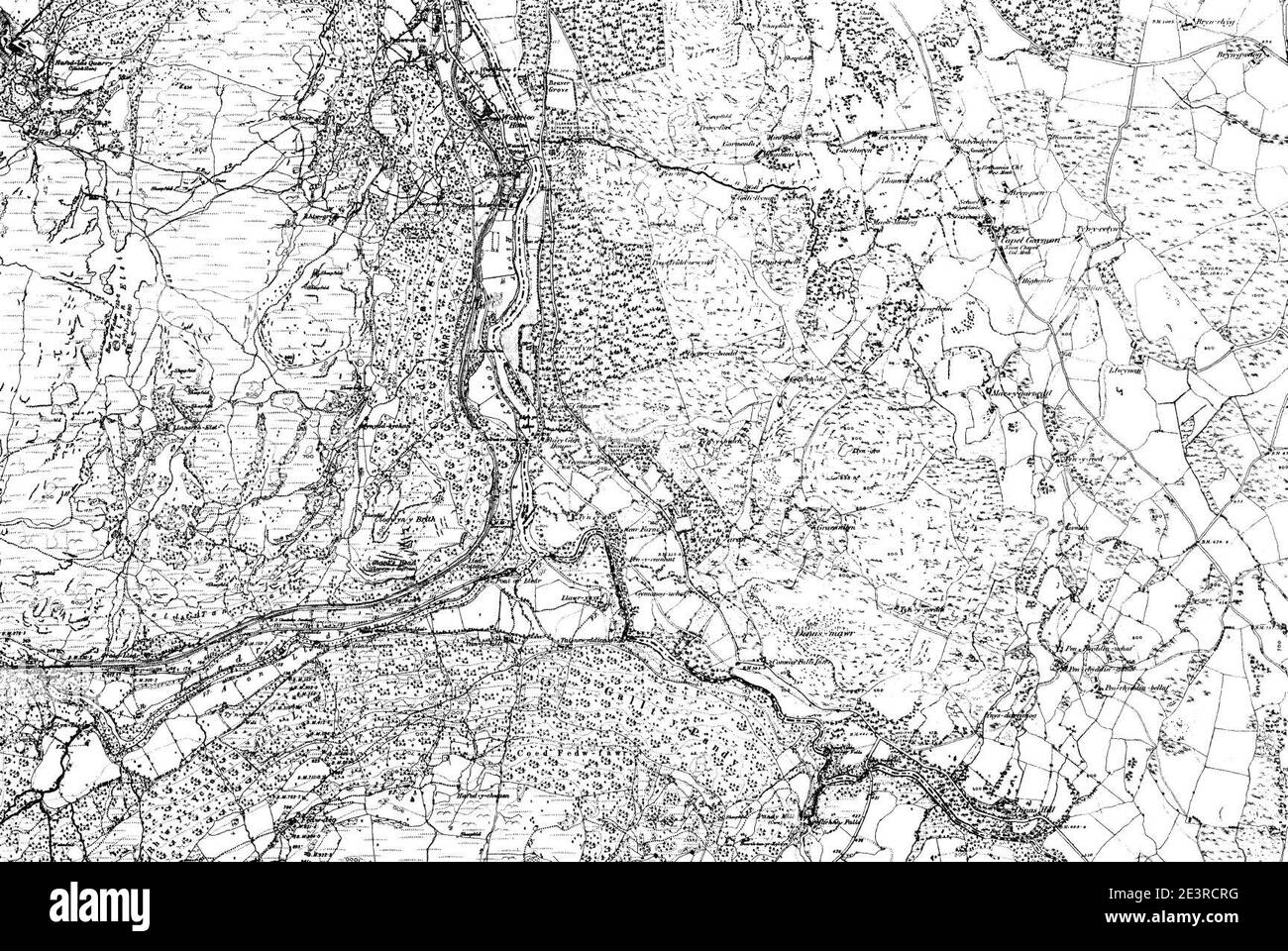 Map of Caernarvonshire OS Map name 024-NW, Ordnance Survey, 1888-1895 ...
