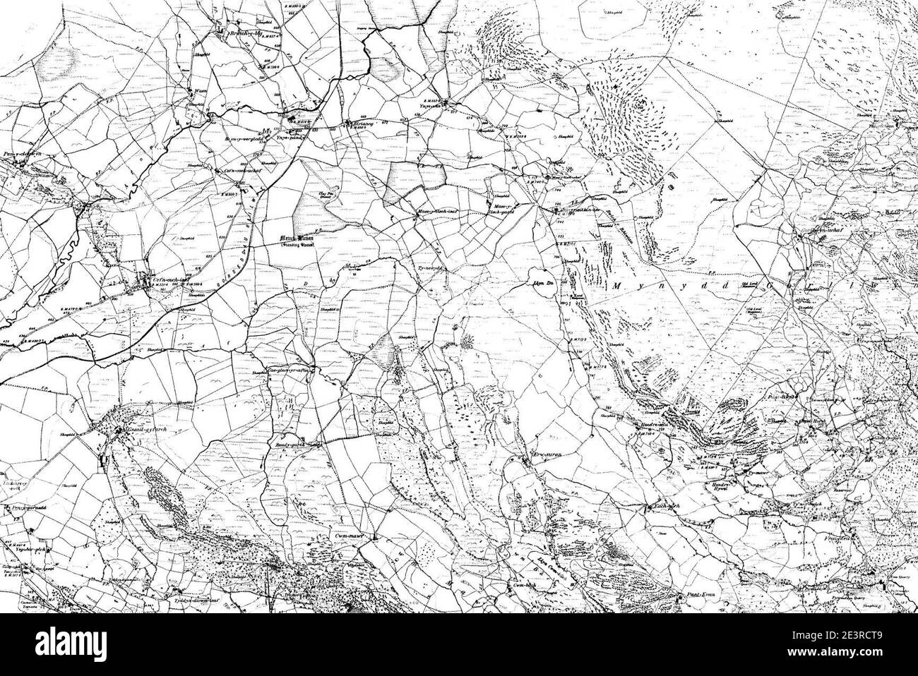 Map of Caernarvonshire OS Map name 034-NE, Ordnance Survey, 1888-1895 ...