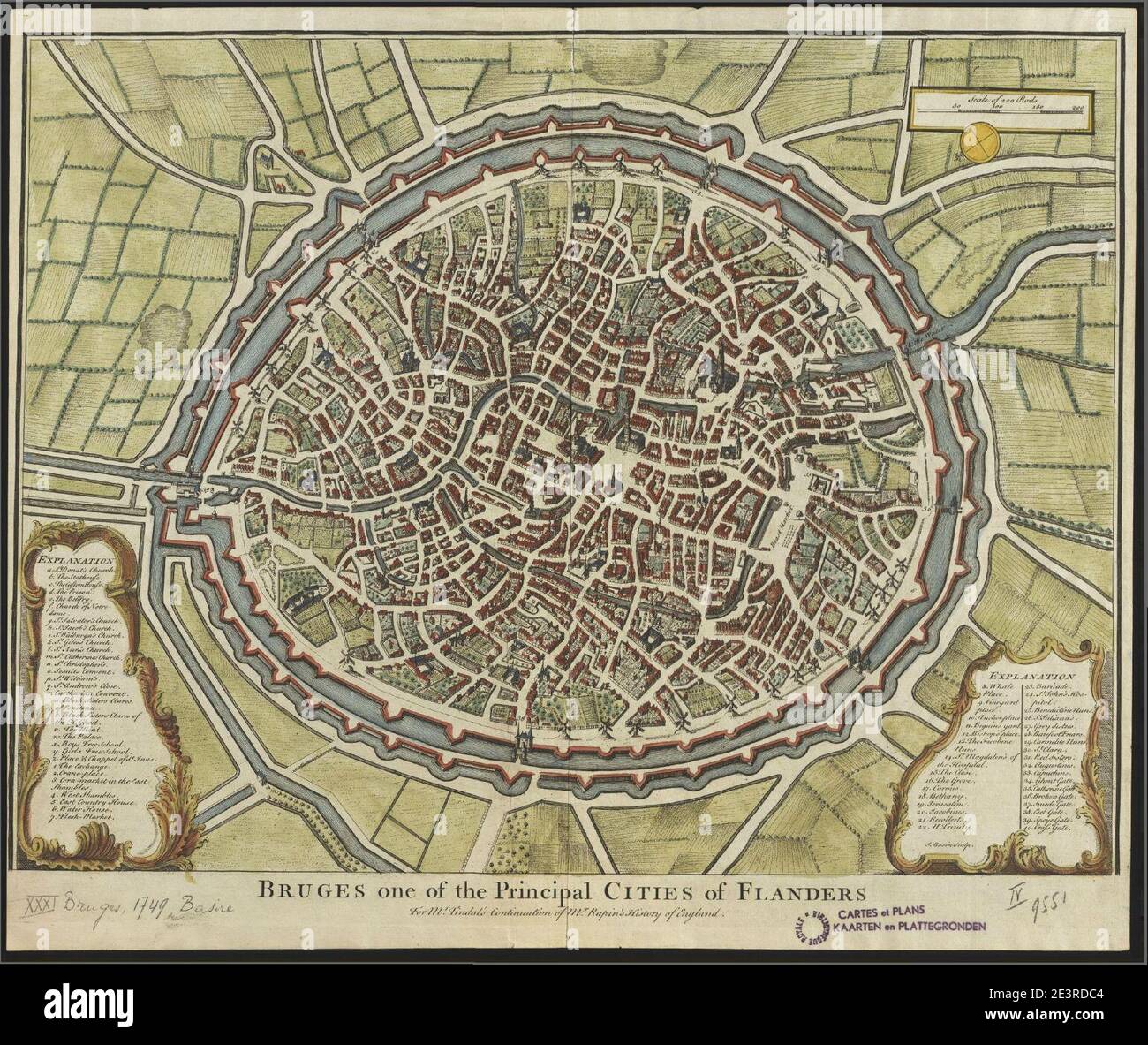 Map of bruges hi-res stock photography and images - Alamy