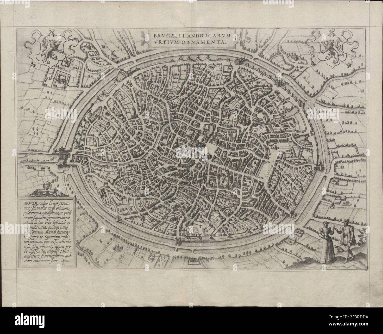 Map of bruges hi-res stock photography and images - Alamy
