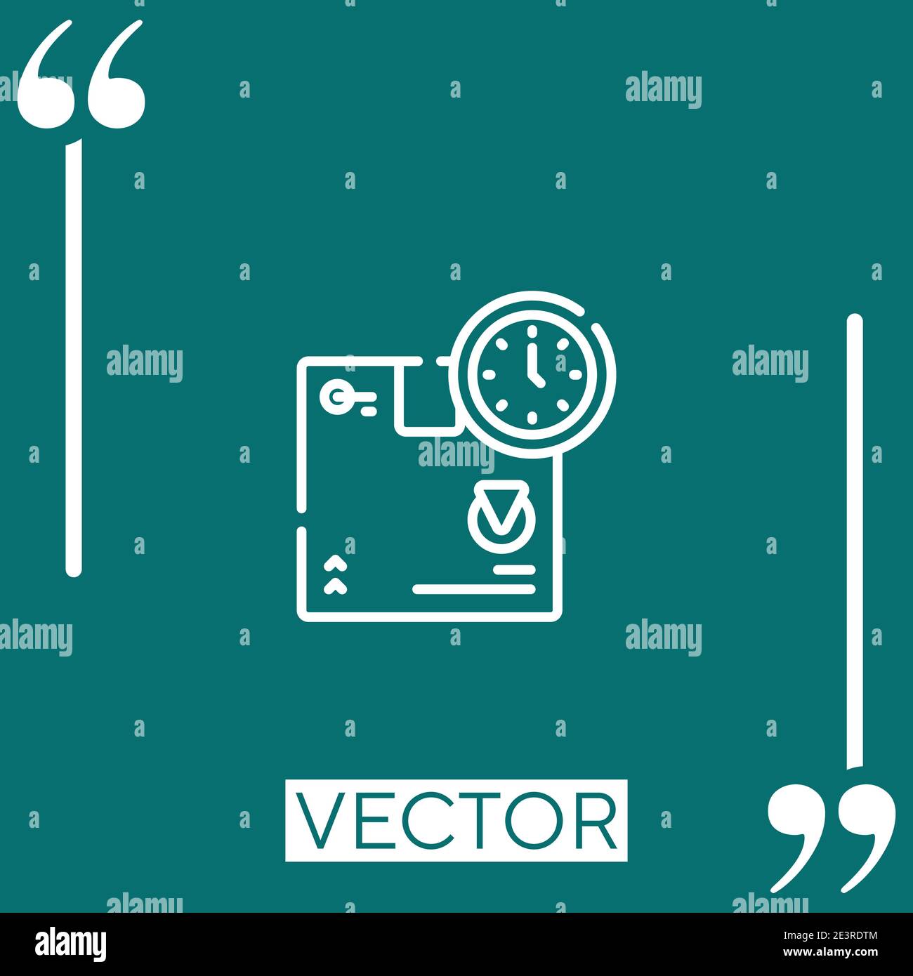 lead time vector icon Linear icon. Editable stroked line Stock Vector ...