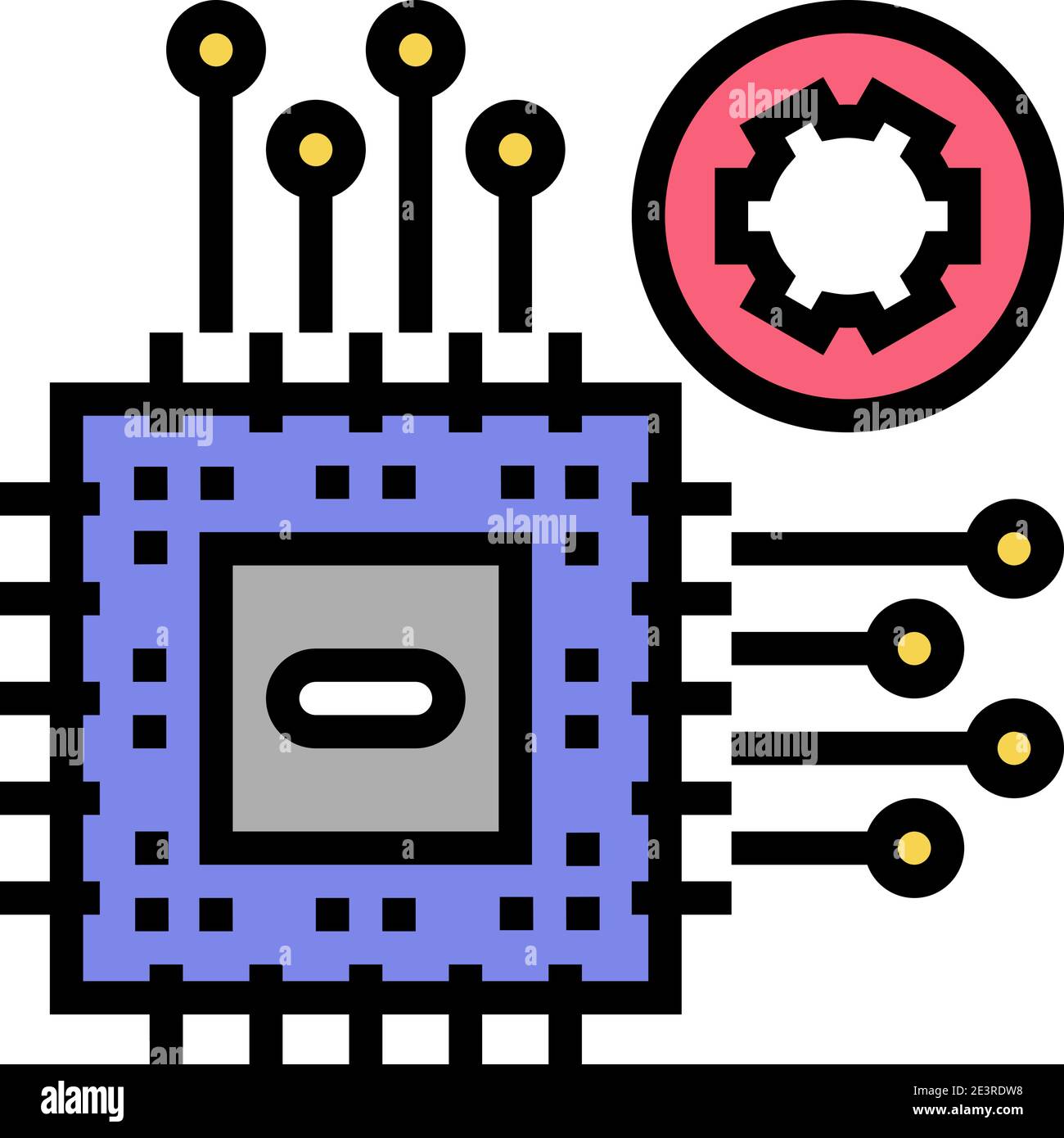 chip repair color icon vector illustration Stock Vector Image & Art - Alamy