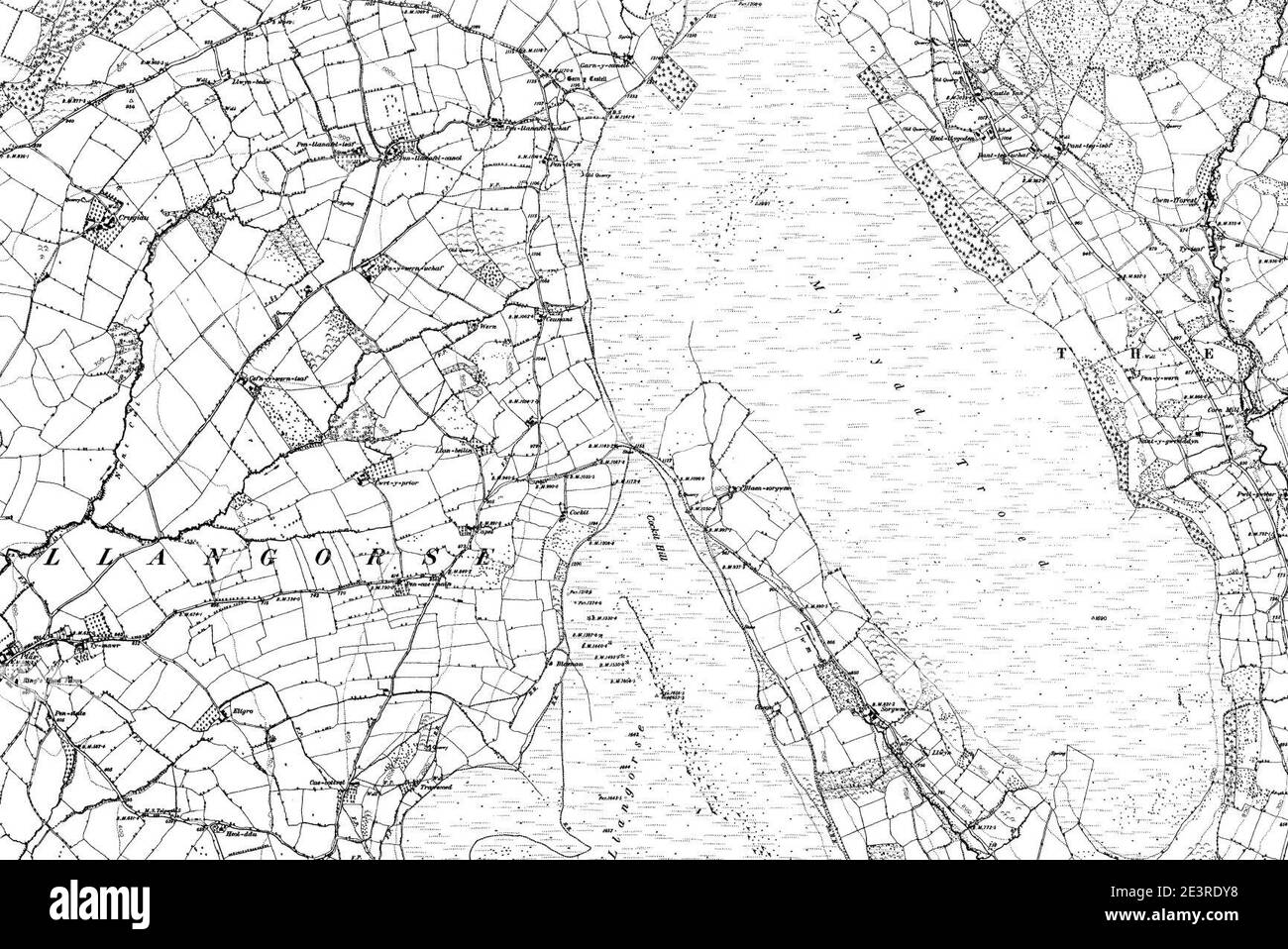 Map of Brecknockshire OS Map name 029-SW, Ordnance Survey, 1884-1892 ...