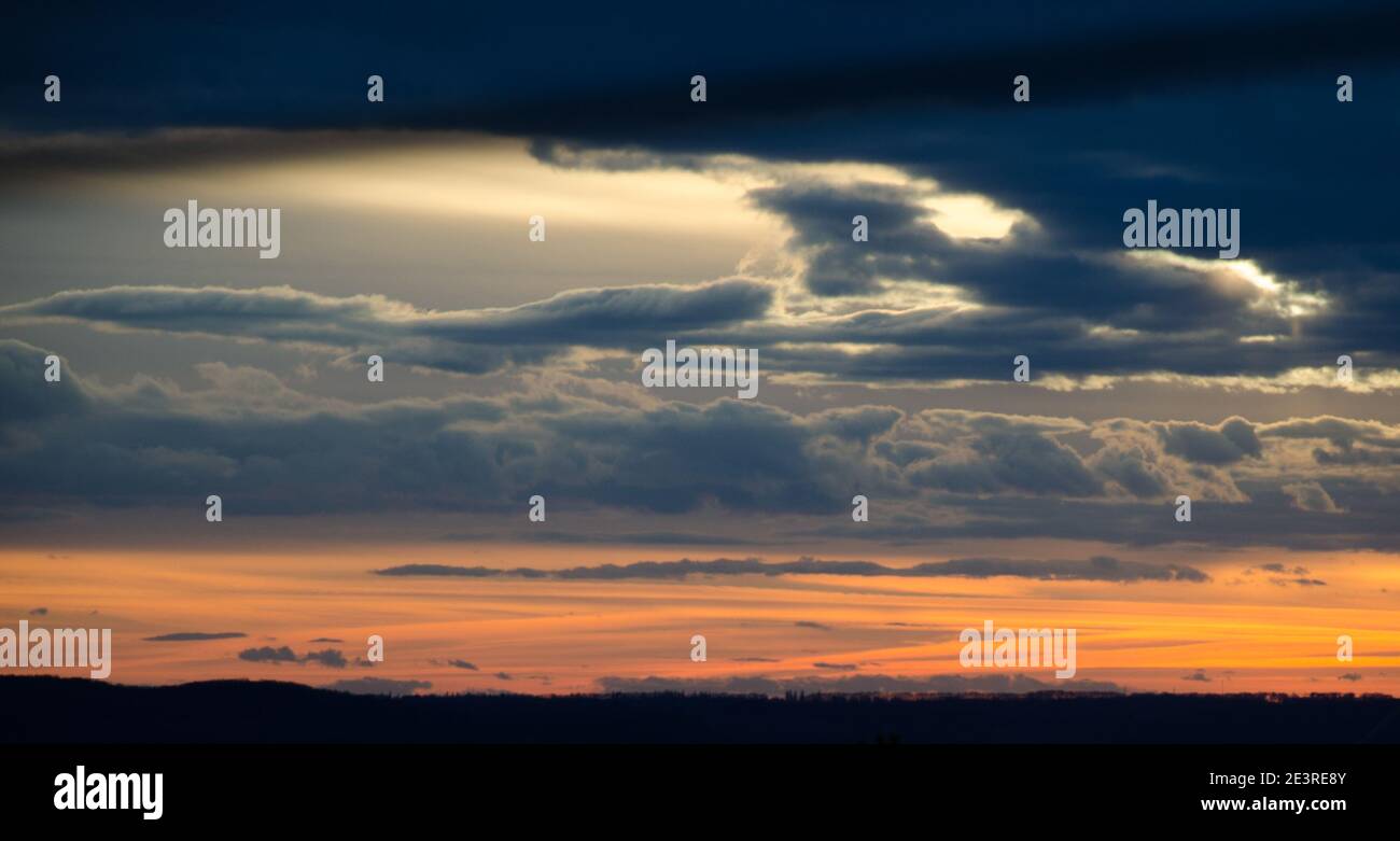 Sunset sky background , colorful sky in twilight time background. High ...