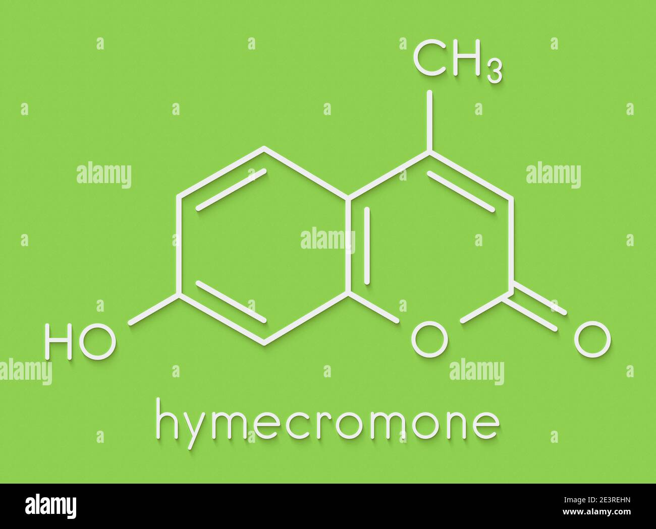 Hymecromone drug molecule. Skeletal formula Stock Photo - Alamy