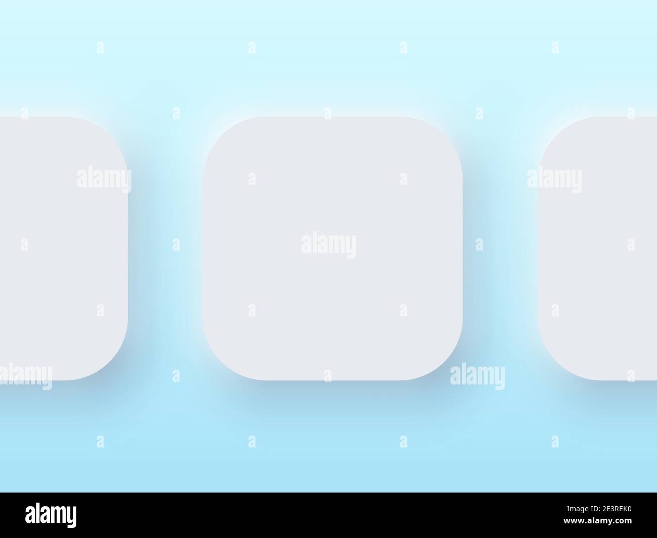 Application Realistic Icon Blank Template on Blue Background Stock ...