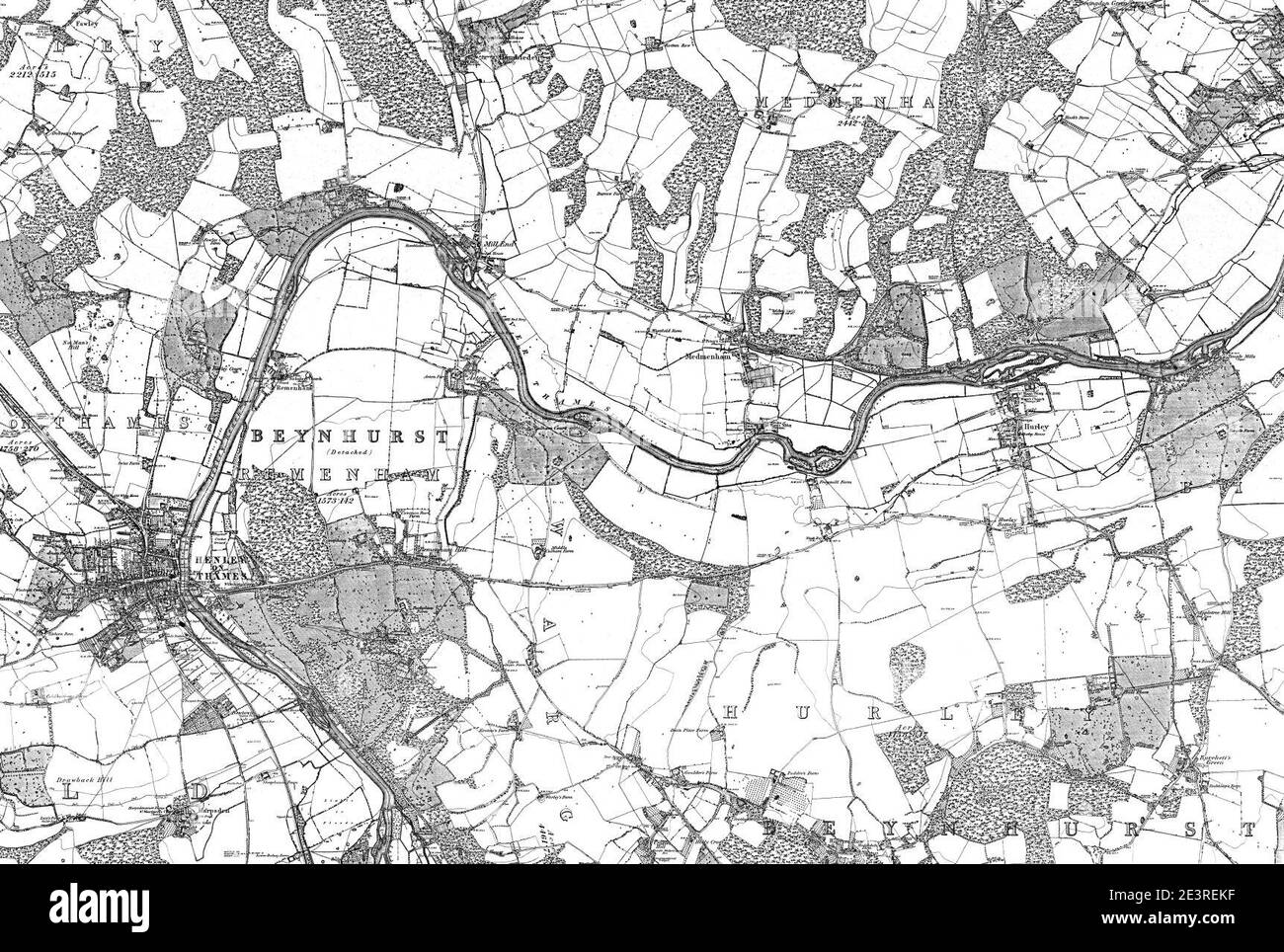 Map Of Berkshire High Resolution Stock Photography and Images - Alamy