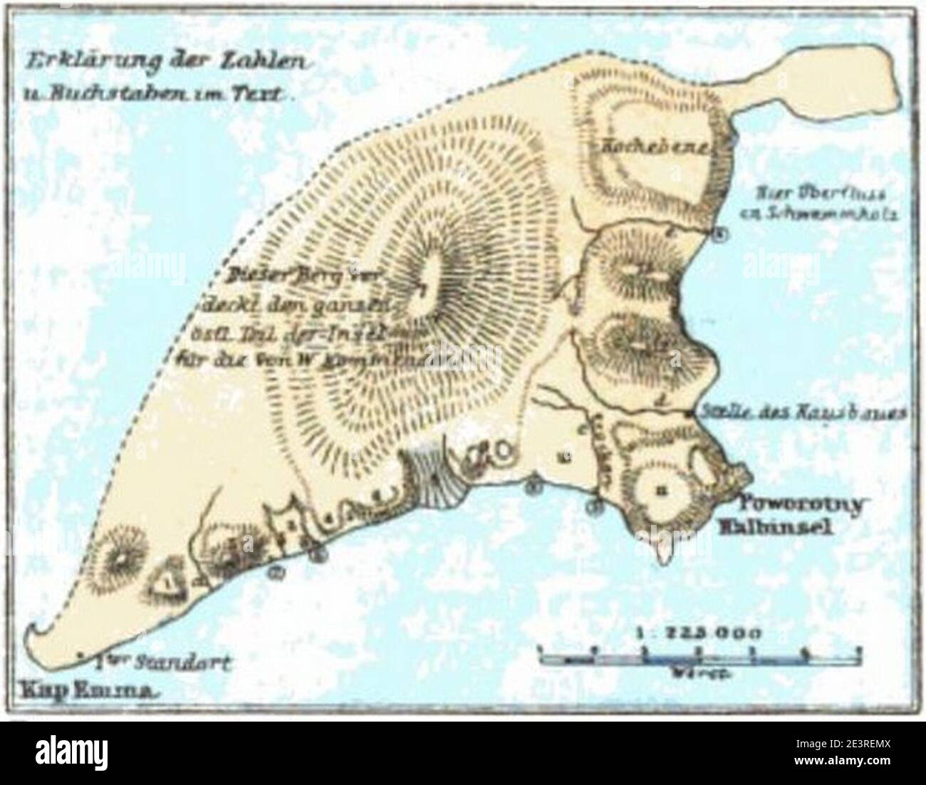 Map of Bennett Island 1902 Stock Photo - Alamy