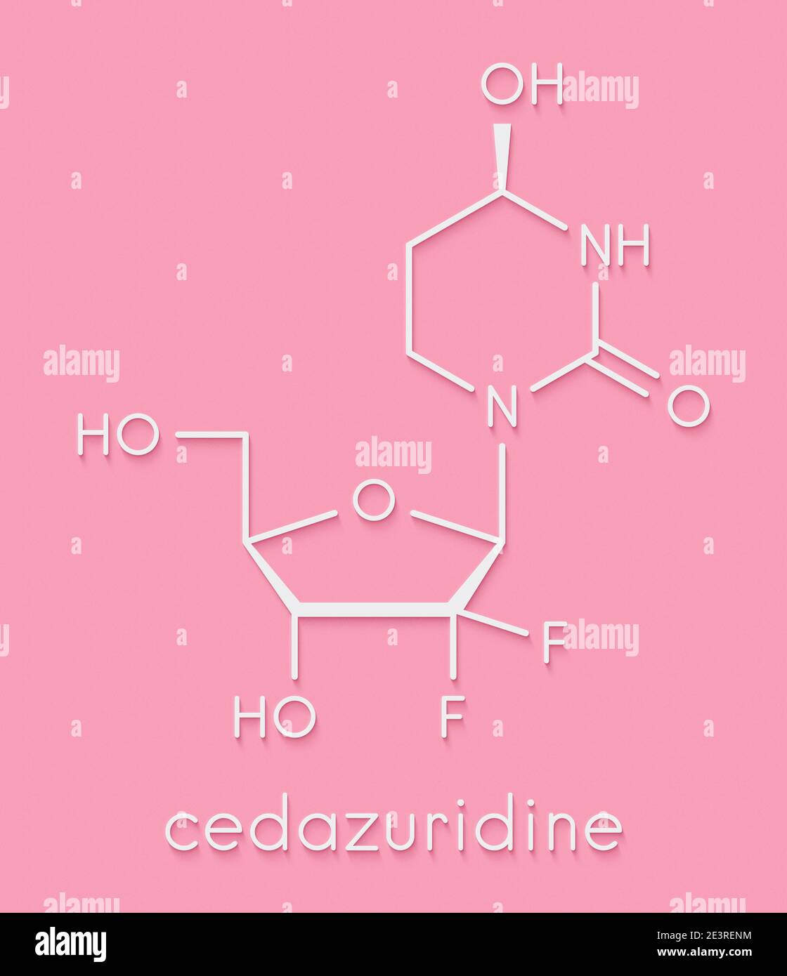 Cedazuridine drug molecule. Skeletal formula Stock Photo - Alamy
