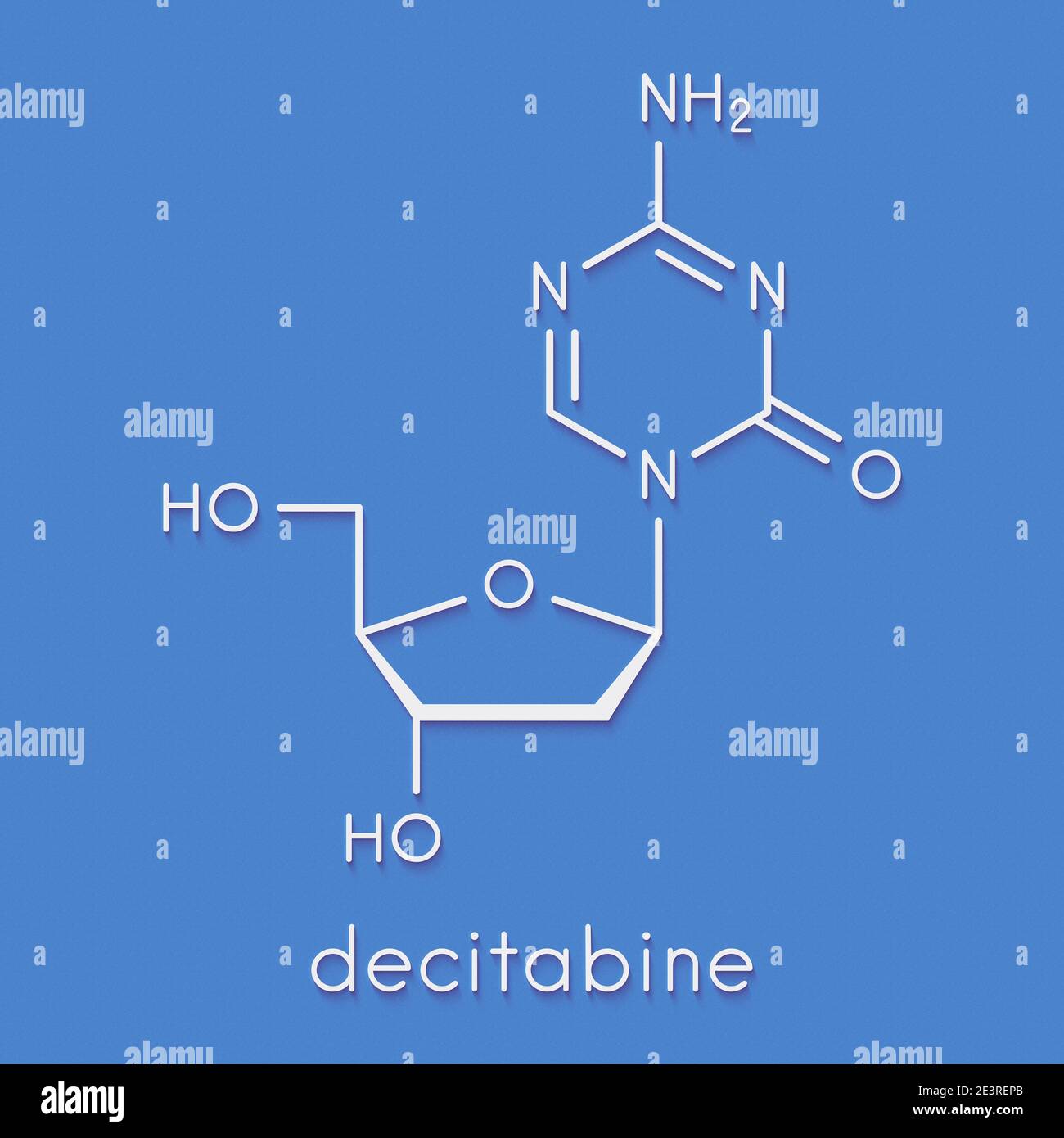 Decibatine drug molecule. Skeletal formula Stock Photo - Alamy