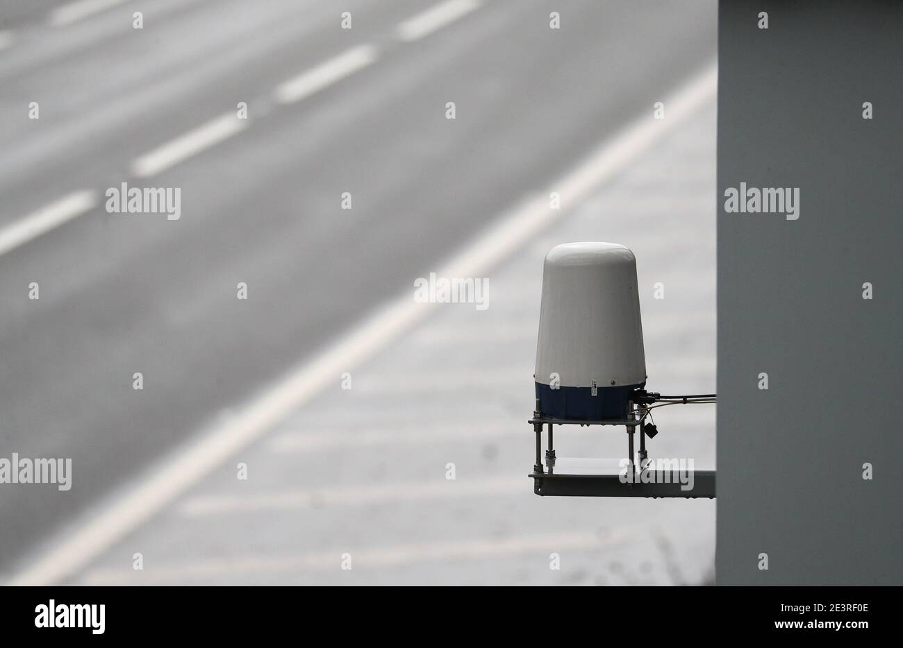 A Stopped Vehicle Detection radar sensor mounted adjacent to the ...