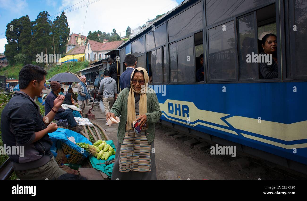 Darjeeling Mountain Railway, India Stock Photo - Alamy