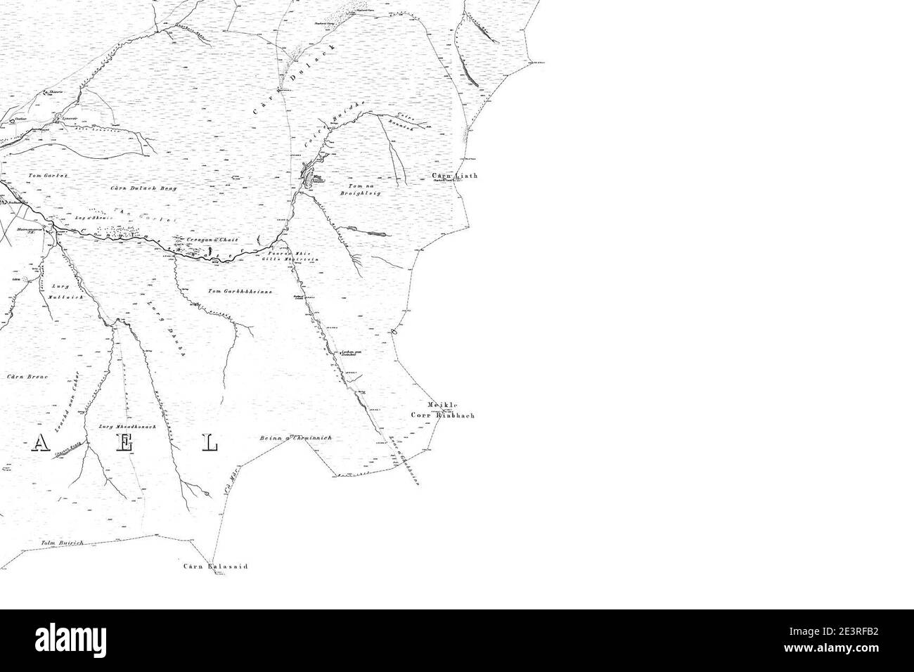 Map of Banffshire Sheet 044, Ordnance Survey, 1870-1874 Stock Photo - Alamy