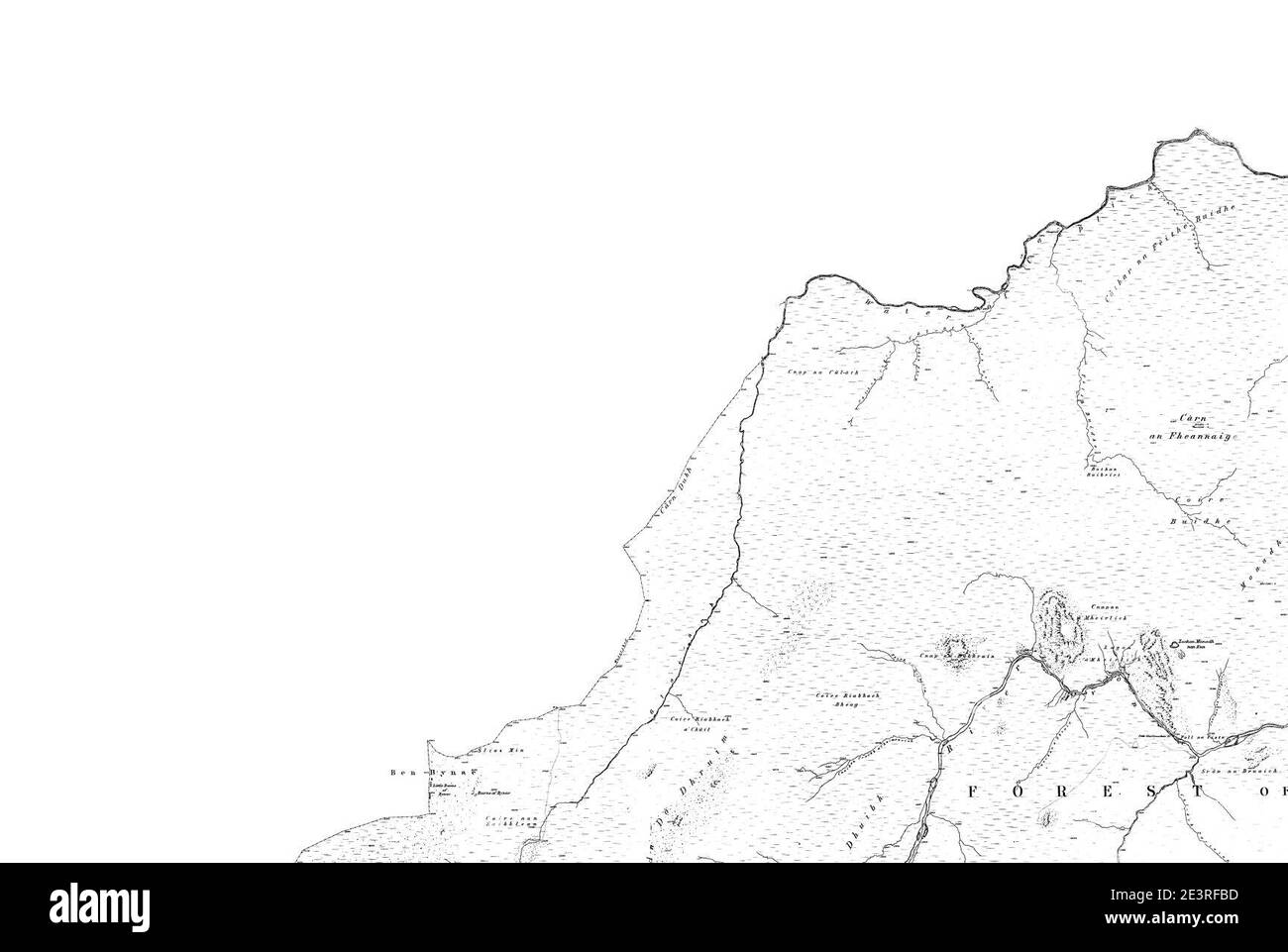 Map of Banffshire Sheet 045, Ordnance Survey, 1870-1874 Stock Photo - Alamy
