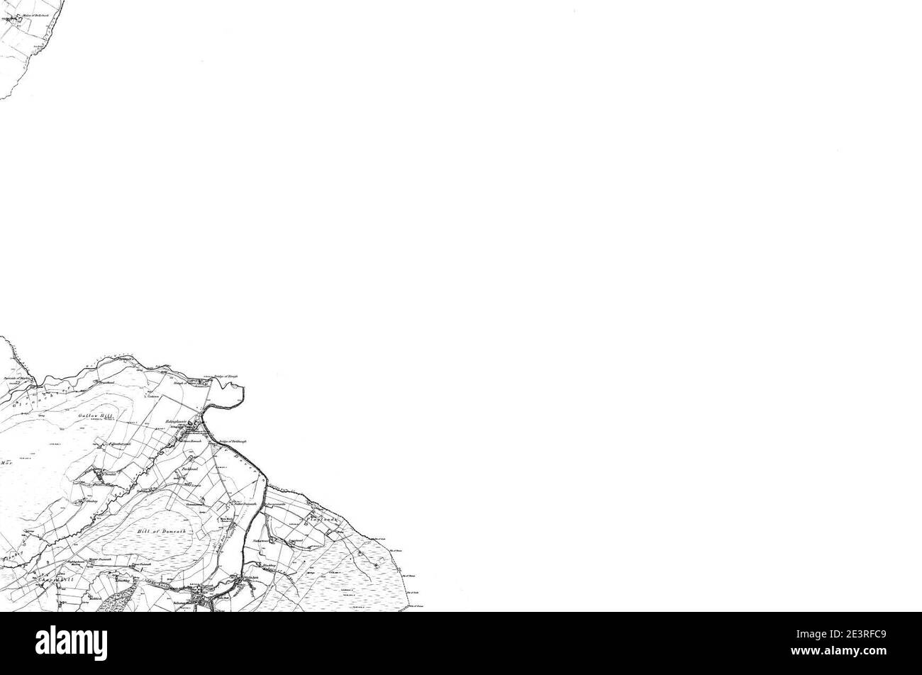 Map of Banffshire Sheet 026, Ordnance Survey, 1870-1874 Stock Photo - Alamy