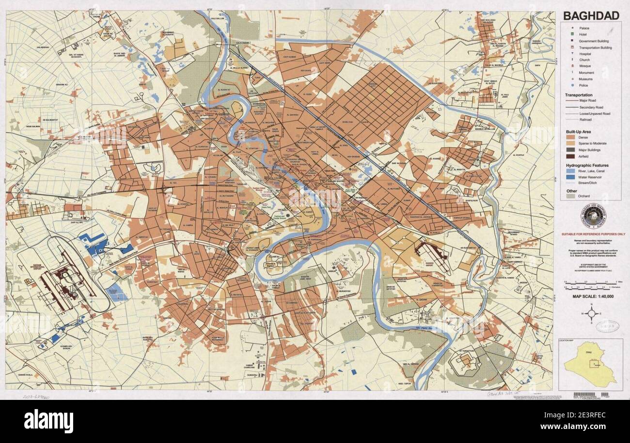 Map of baghdad hi-res stock photography and images - Alamy