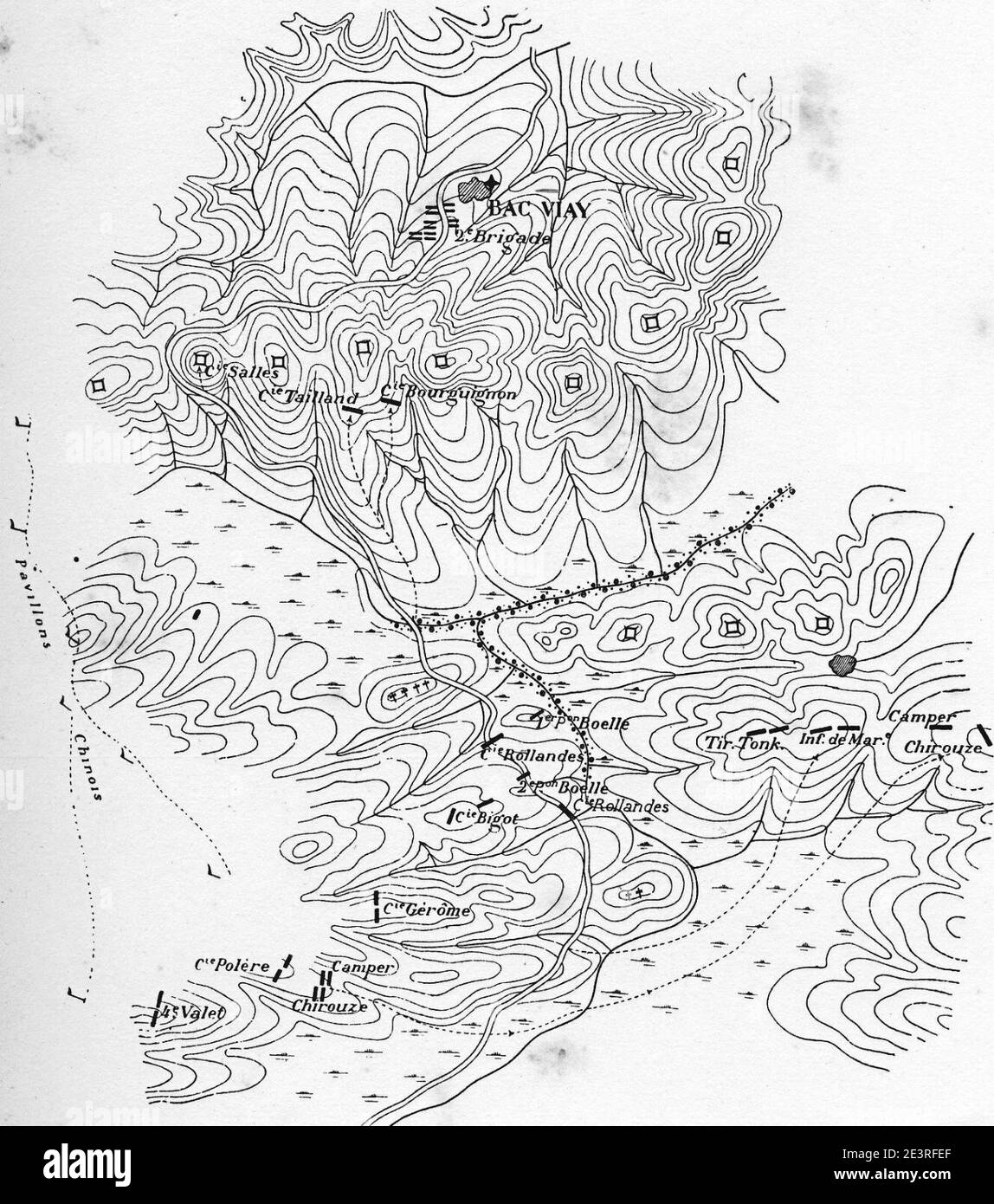 Map of Bac Vie Stock Photo - Alamy