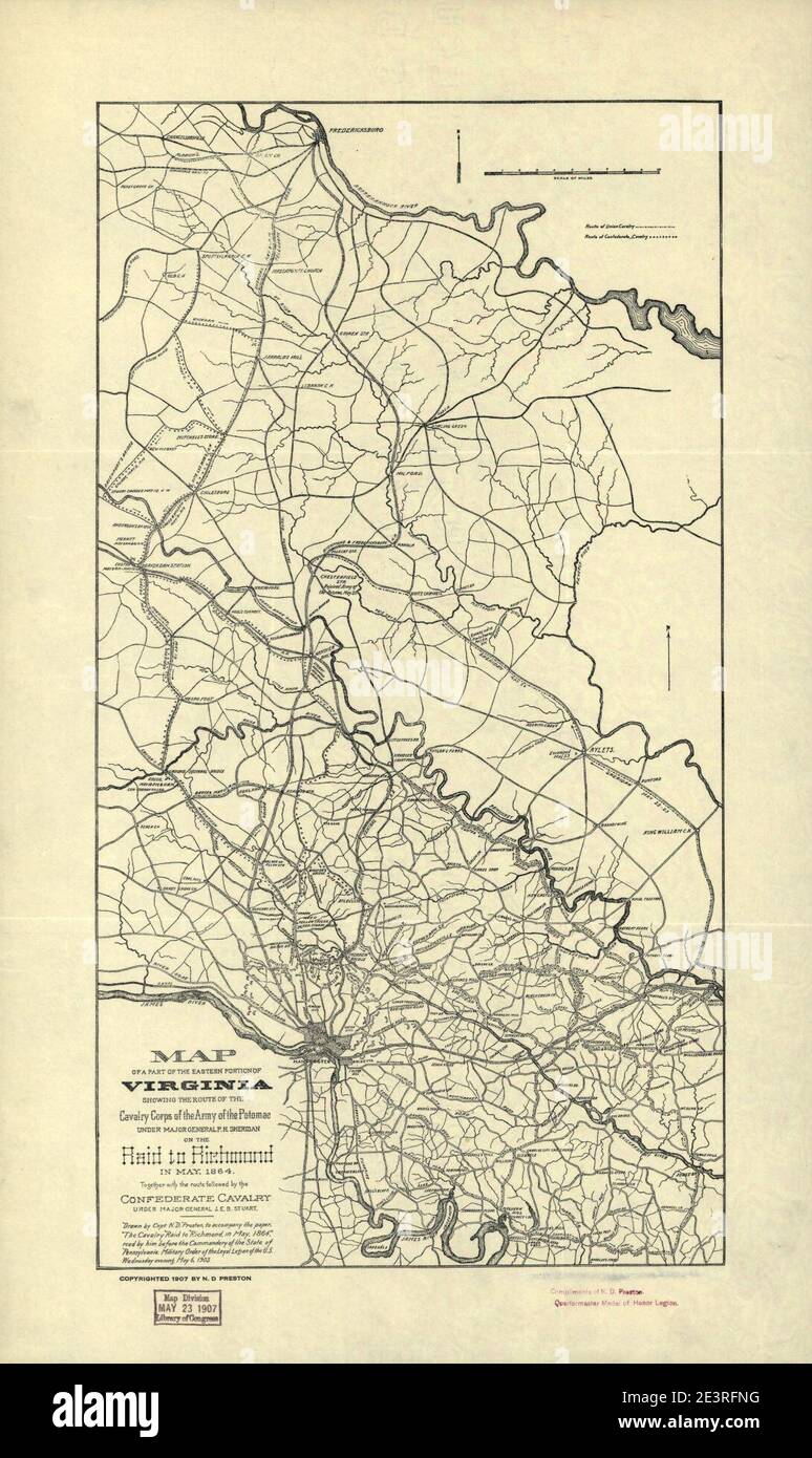 Sheridan on a map hi-res stock photography and images - Alamy