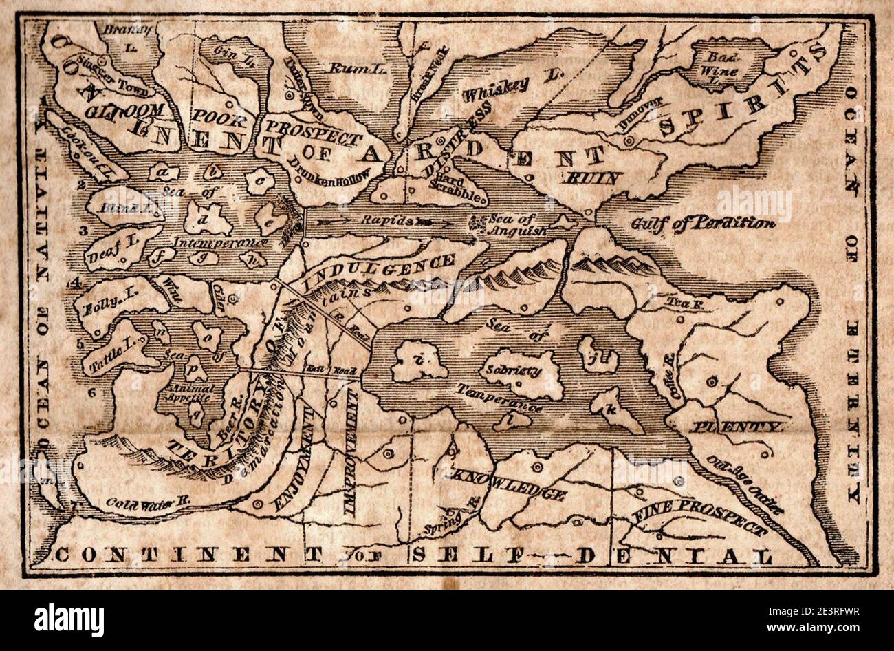 Map of A Great Country Stock Photo - Alamy