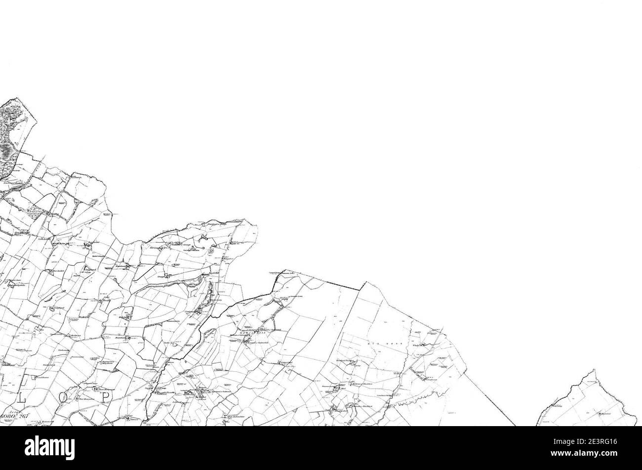 Map of Ayrshire Sheet 009, Ordnance Survey, 1857-1860 Stock Photo - Alamy
