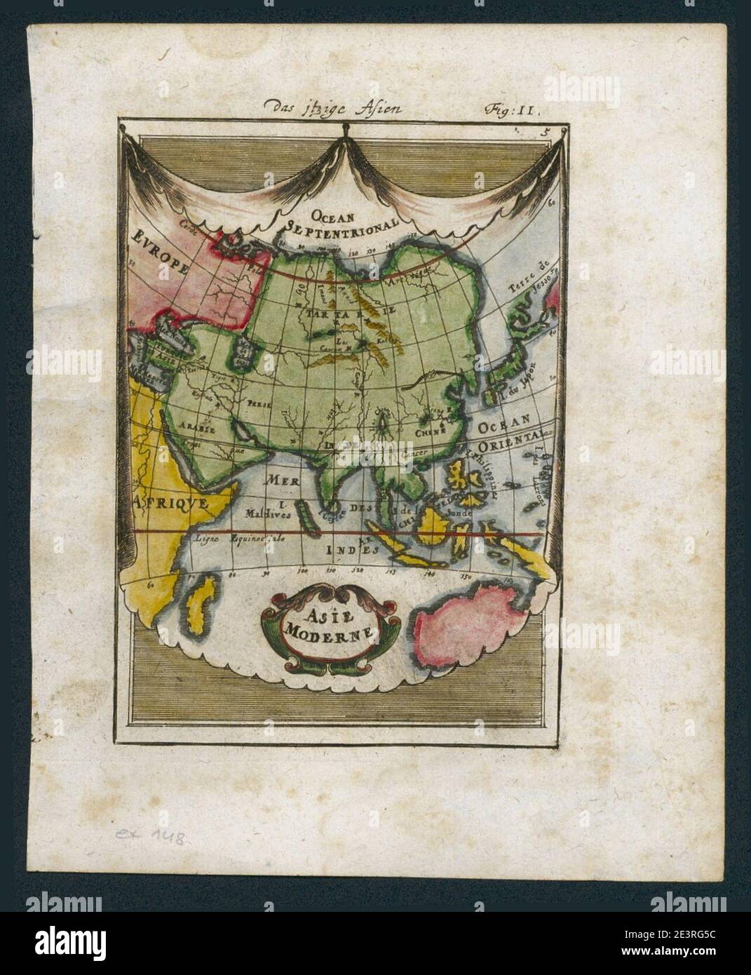 Map of Asia, 1700 Stock Photo - Alamy