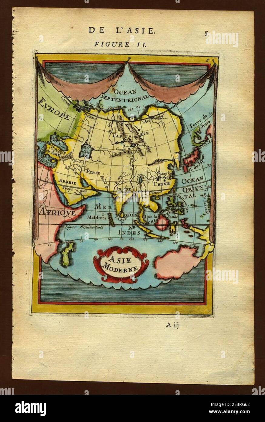 Map of Asia, 1683 Stock Photo - Alamy