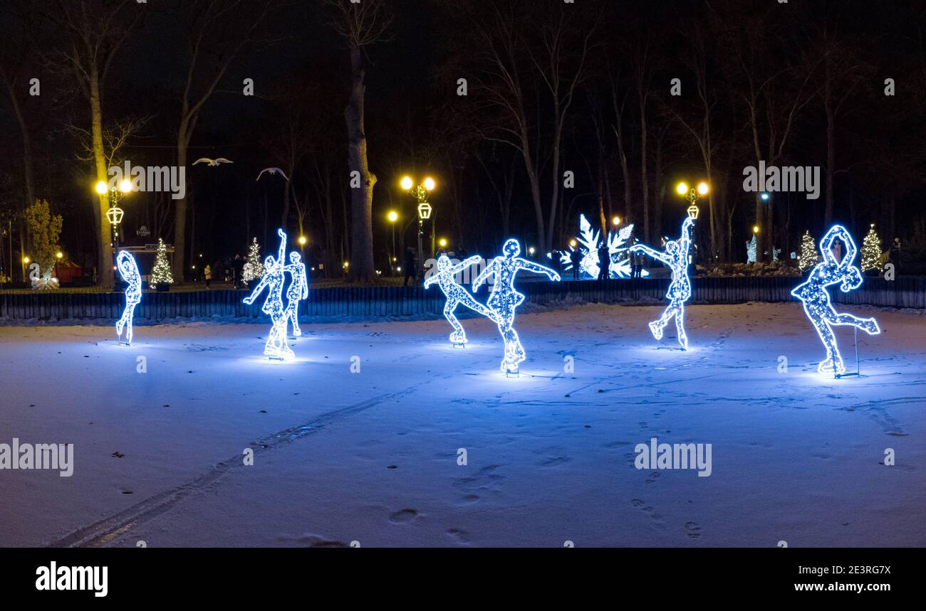 Gorky park illumination lights christmas hi-res stock photography and ...