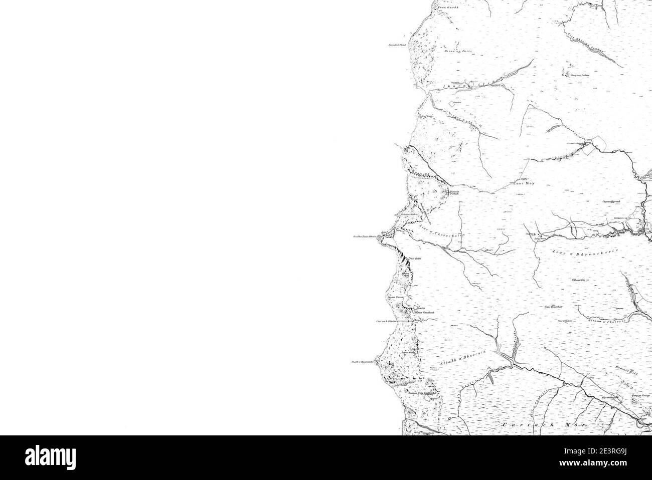 Map of Argyllshire Sheet 261, Ordnance Survey, 1868-1883 Stock Photo ...