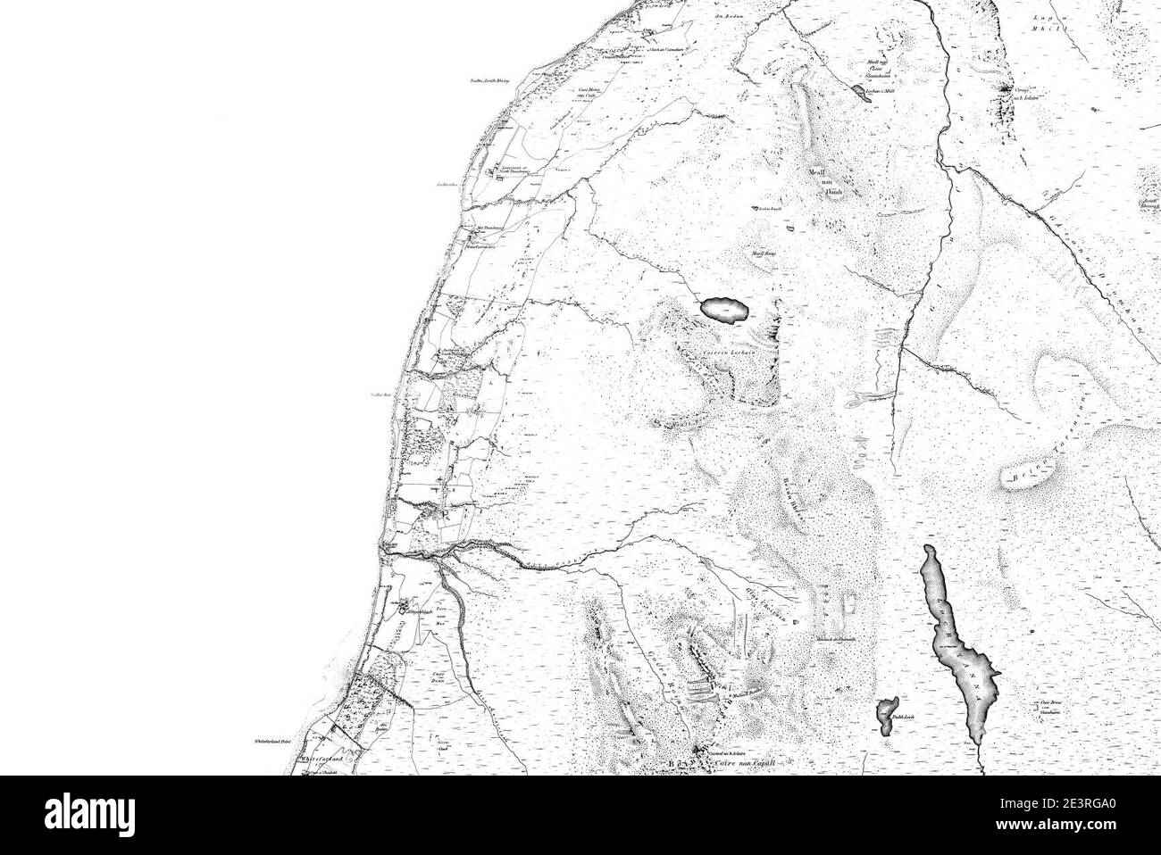 Map of Argyllshire Sheet 237, Ordnance Survey, 1868-1883 Stock Photo ...