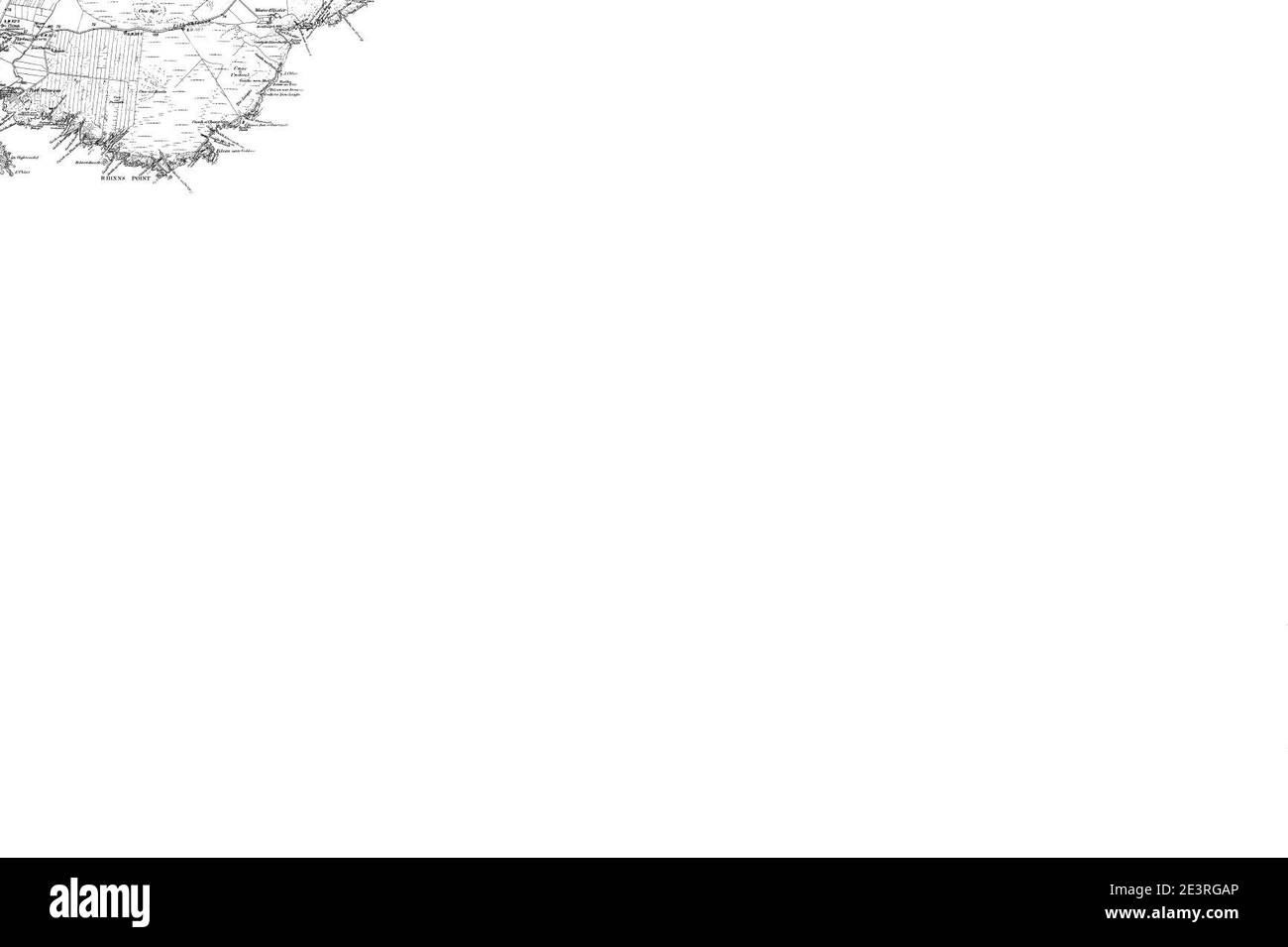 Map of Argyllshire Sheet 230, Ordnance Survey, 1868-1883 Stock Photo ...