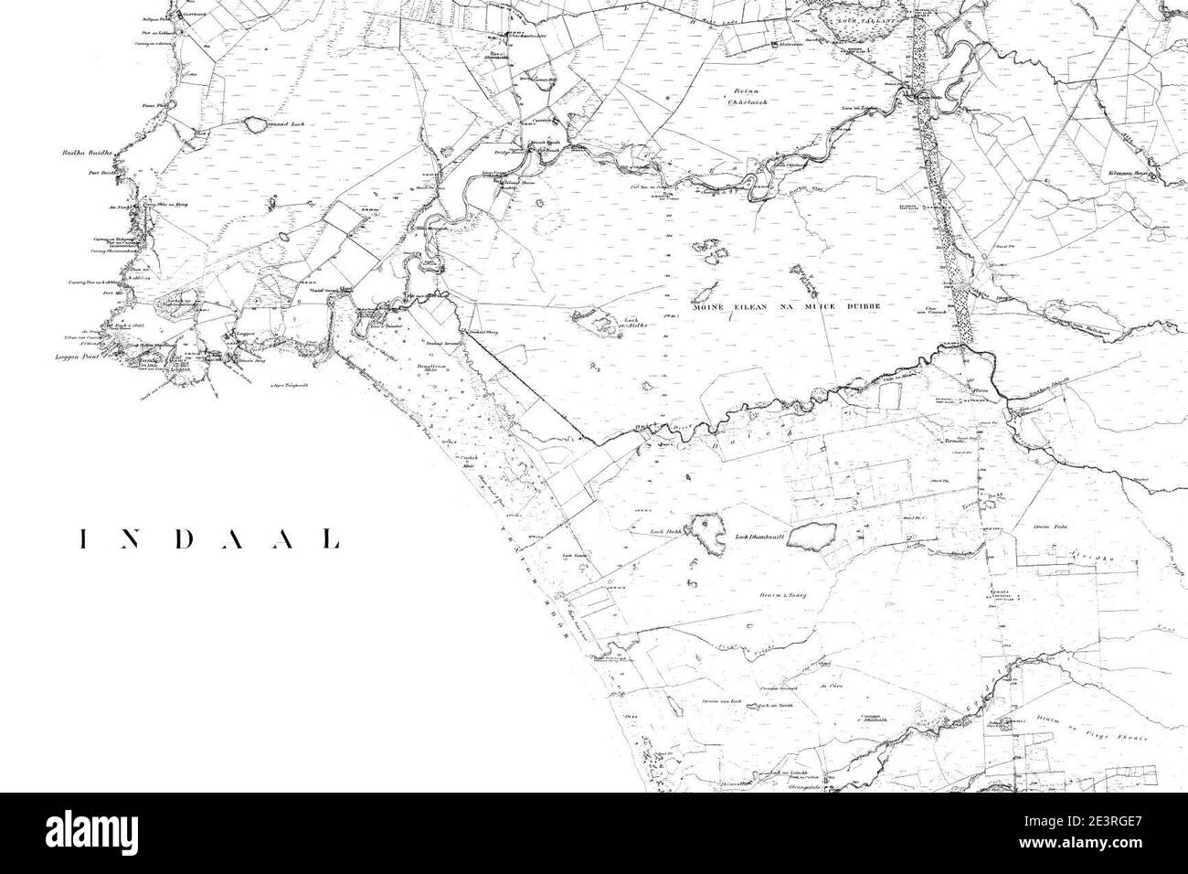 Map of Argyllshire Sheet 219, Ordnance Survey, 1868-1883 Stock Photo ...