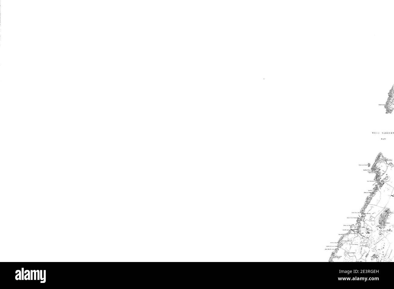 Map of Argyllshire Sheet 222, Ordnance Survey, 1868-1883 Stock Photo ...