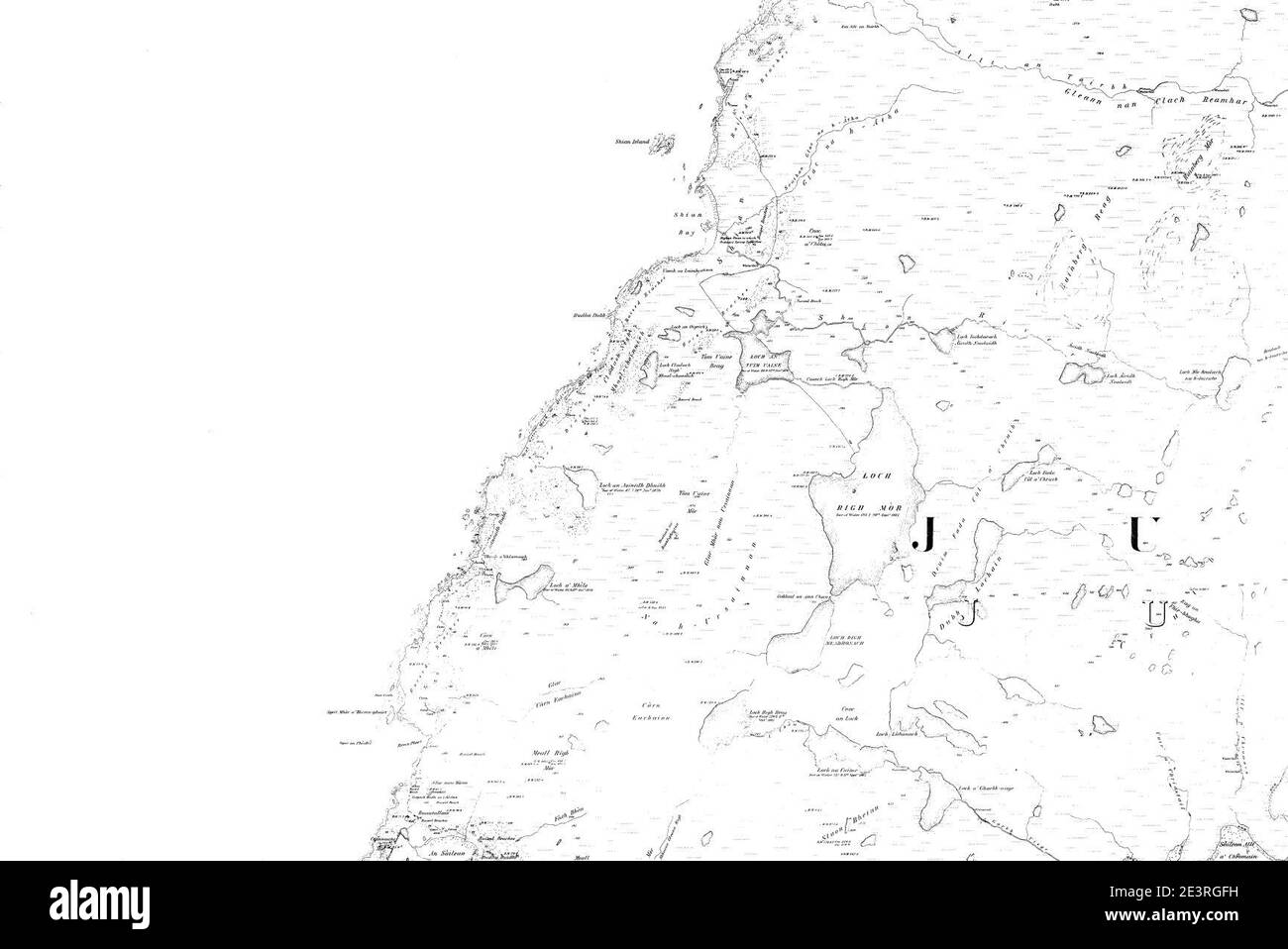 Map of argyllshire Black and White Stock Photos & Images - Alamy