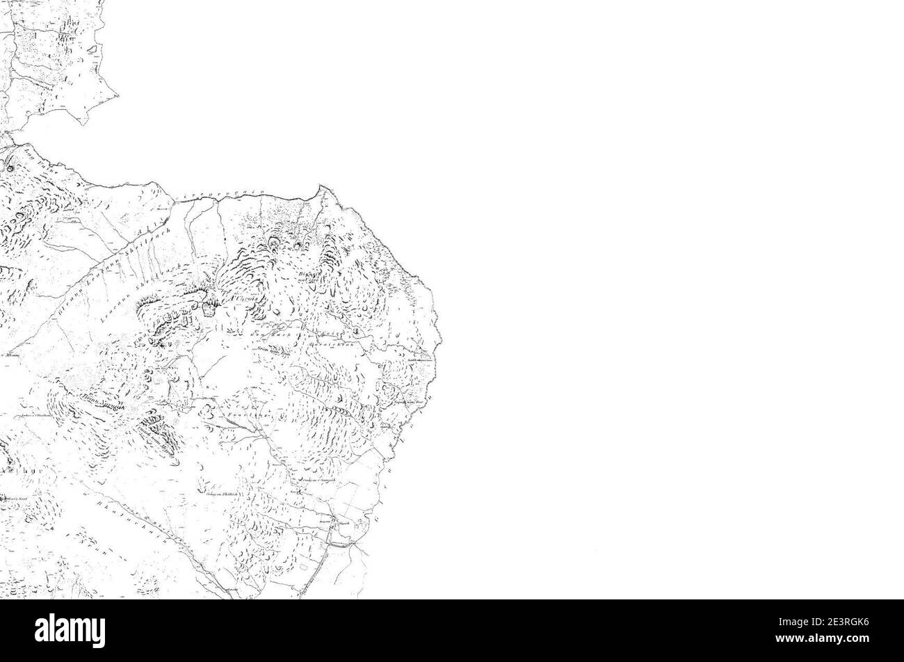 Map of Argyllshire Sheet 135, Ordnance Survey, 1868-1883 Stock Photo ...