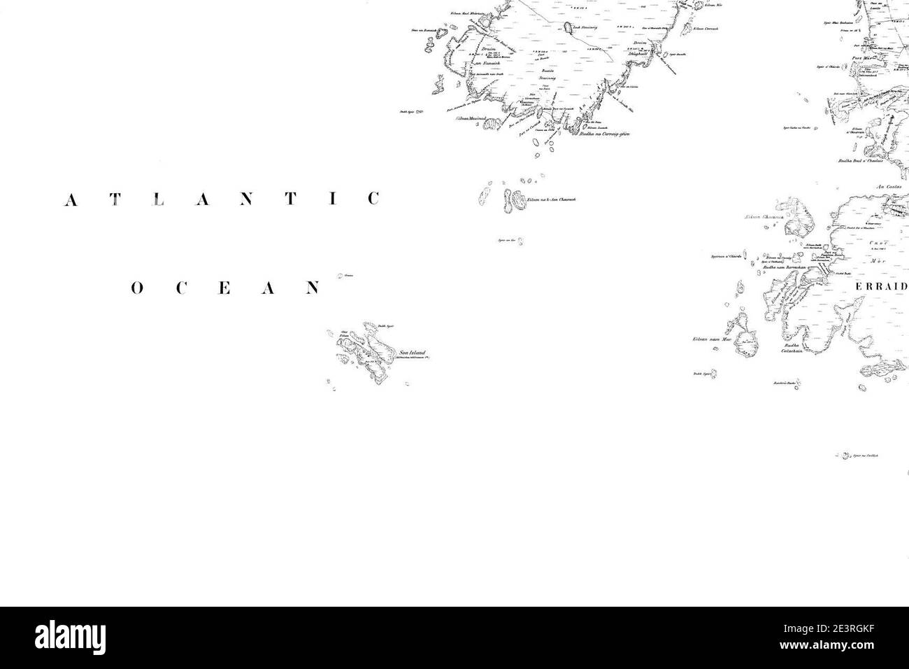 Map of Argyllshire Sheet 116, Ordnance Survey, 1868-1883 Stock Photo ...
