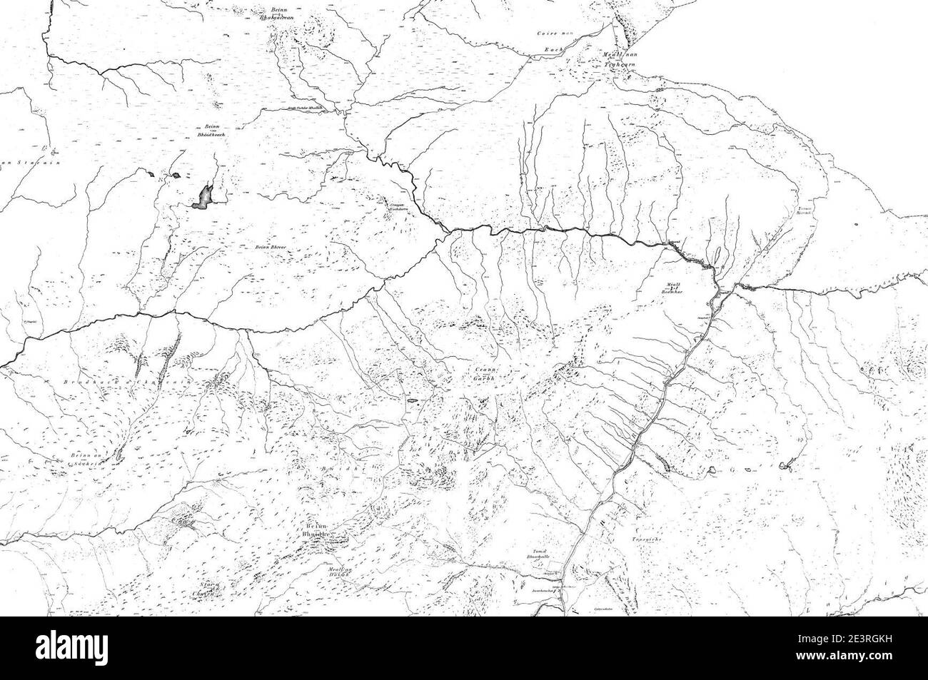 Map of Argyllshire Sheet 114, Ordnance Survey, 1868-1883 Stock Photo ...