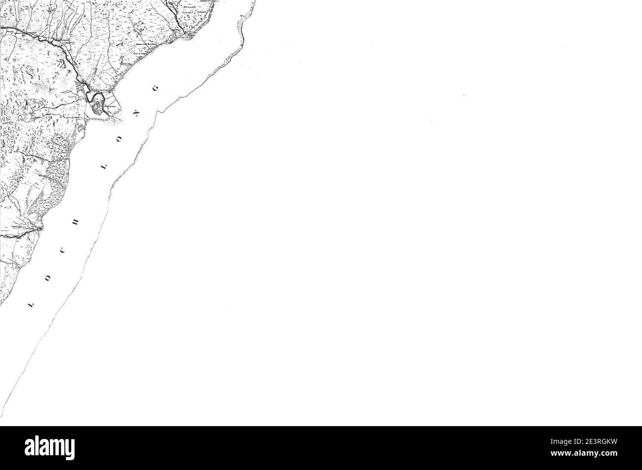 Map of Argyllshire Sheet 143, Ordnance Survey, 1868-1883 Stock Photo ...