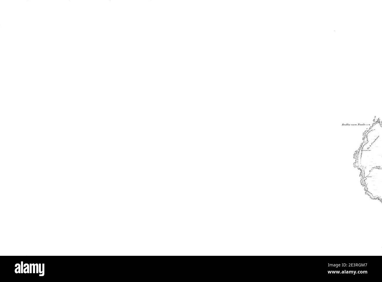 Map of Argyllshire Sheet 136, Ordnance Survey, 1868-1883 Stock Photo ...