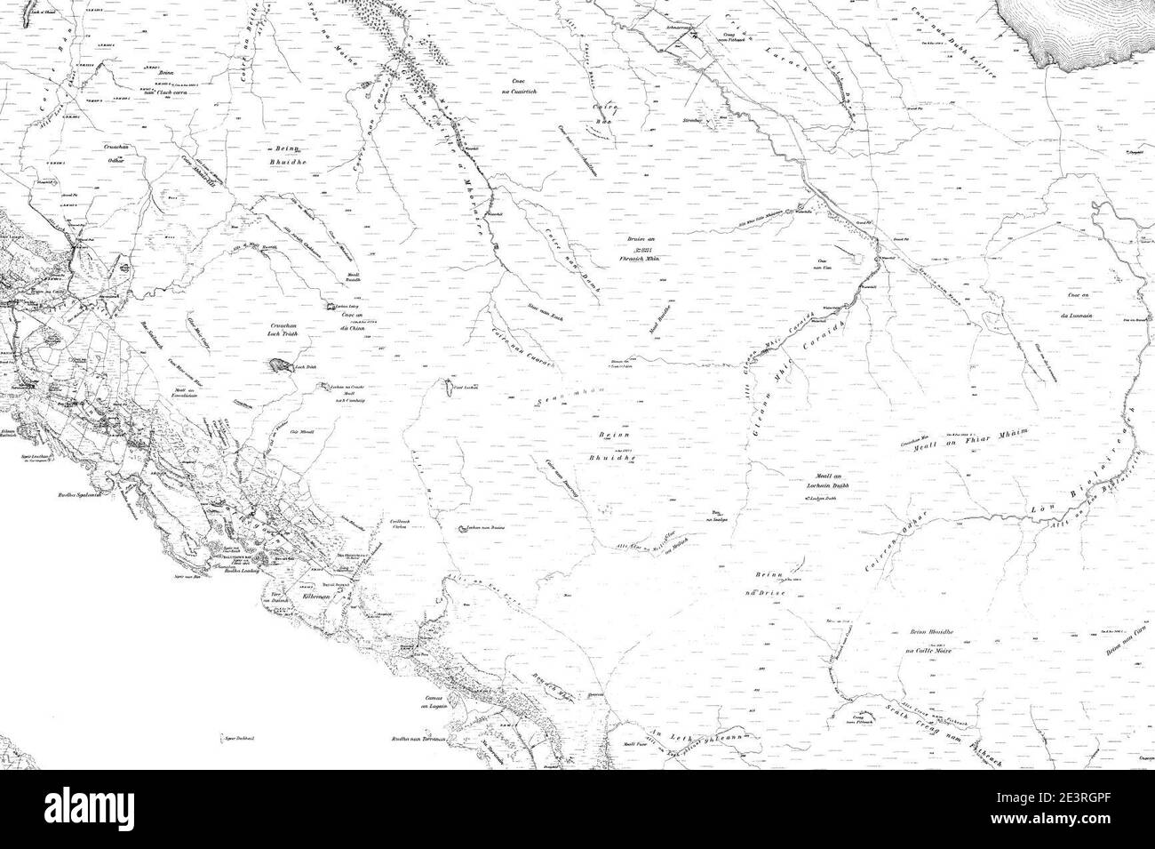 Map of argyllshire hi-res stock photography and images - Alamy