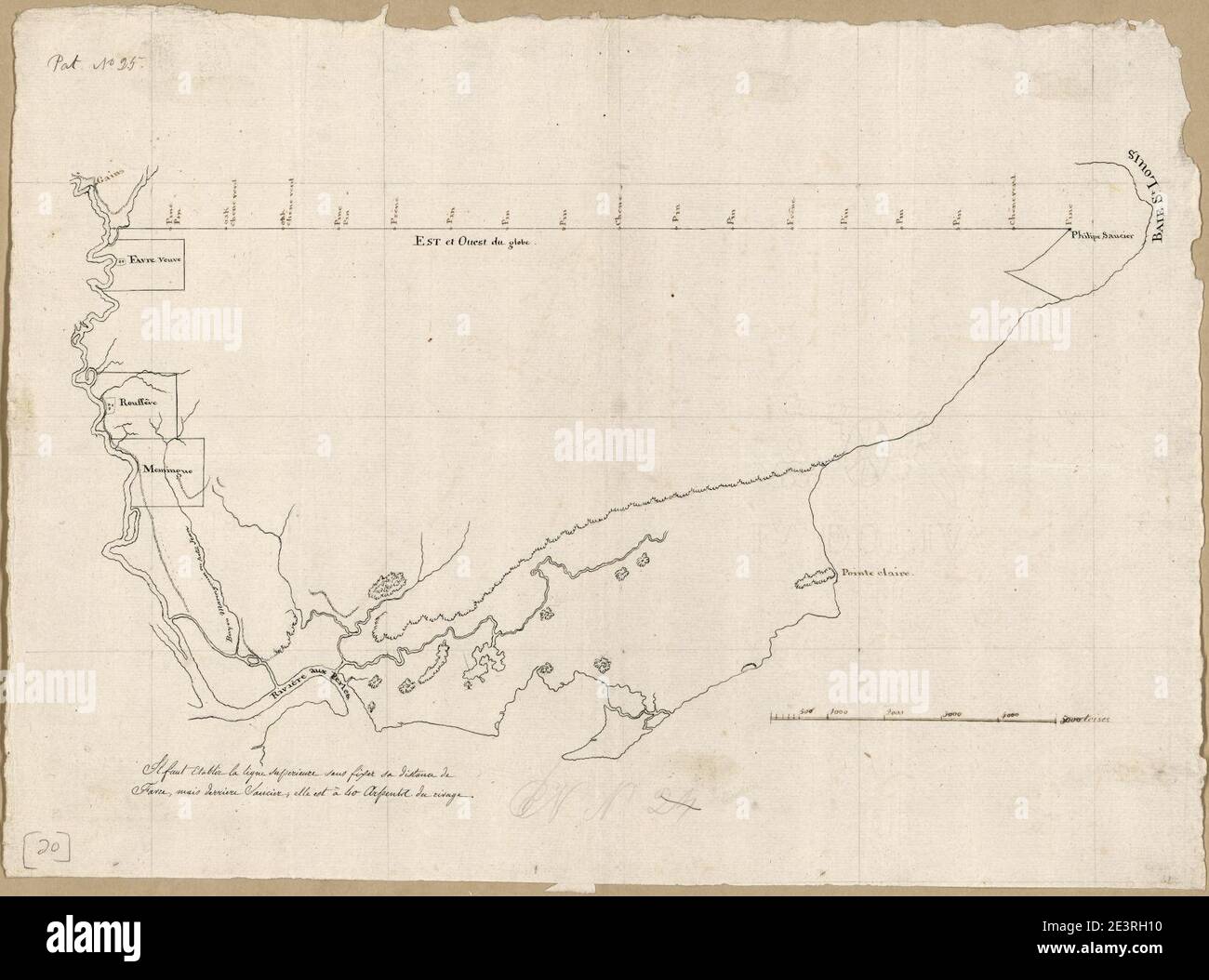 Map of an area from Pearl River to Bay St. Louis in Spanish West ...