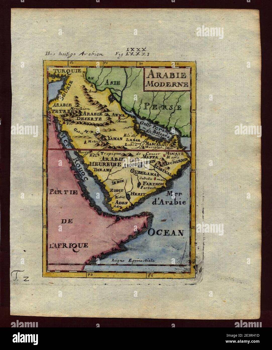 Map of arabia hi-res stock photography and images - Alamy