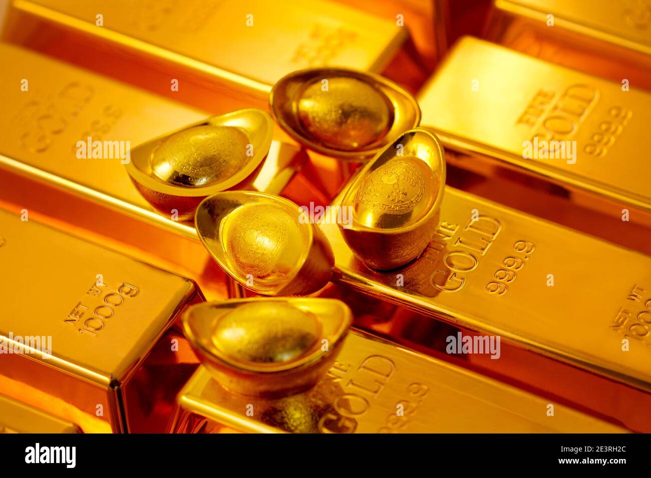 Gold bars and gold bullions high quality photo Stock Photo - Alamy