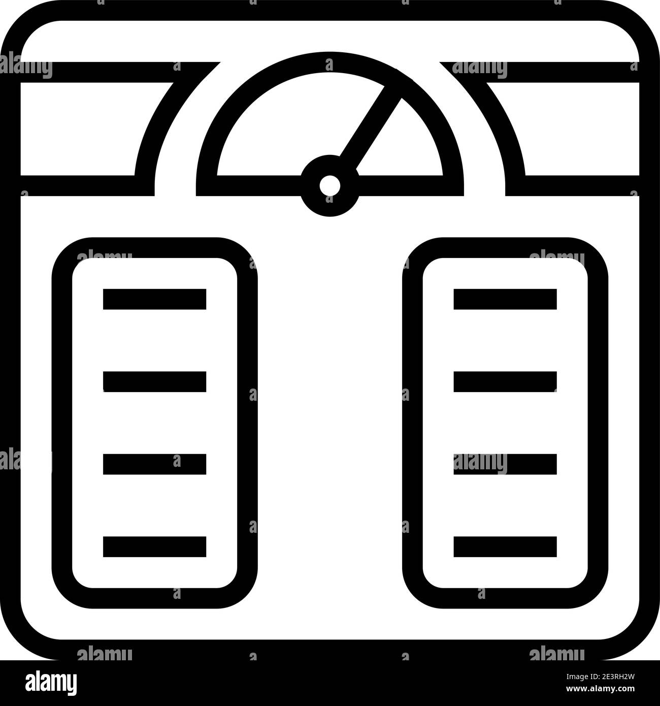 weight controling line icon vector illustration Stock Vector Image ...