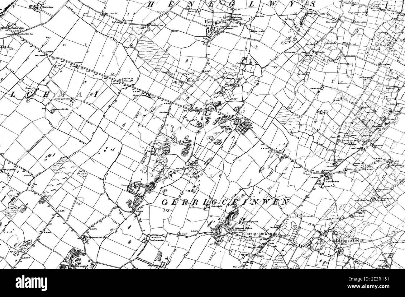 Map of anglesey Black and White Stock Photos & Images - Alamy