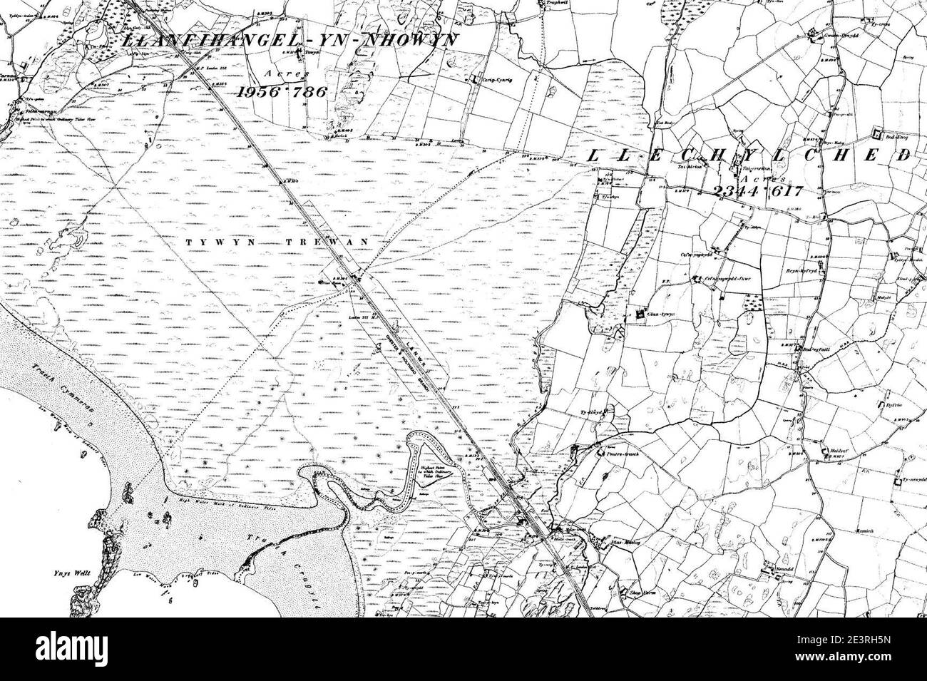 Map of anglesey hi-res stock photography and images - Alamy