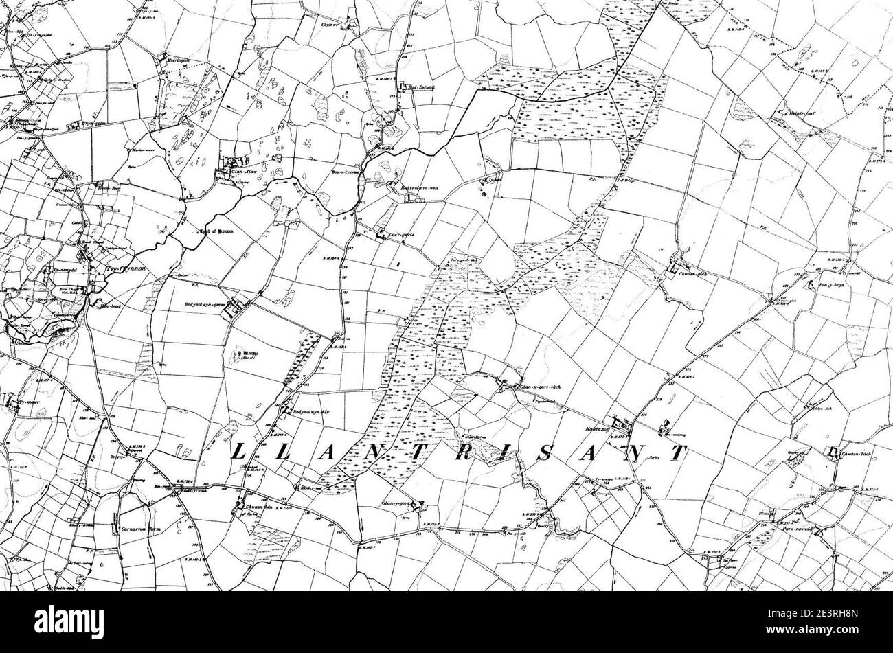 Map of anglesey Black and White Stock Photos & Images - Alamy