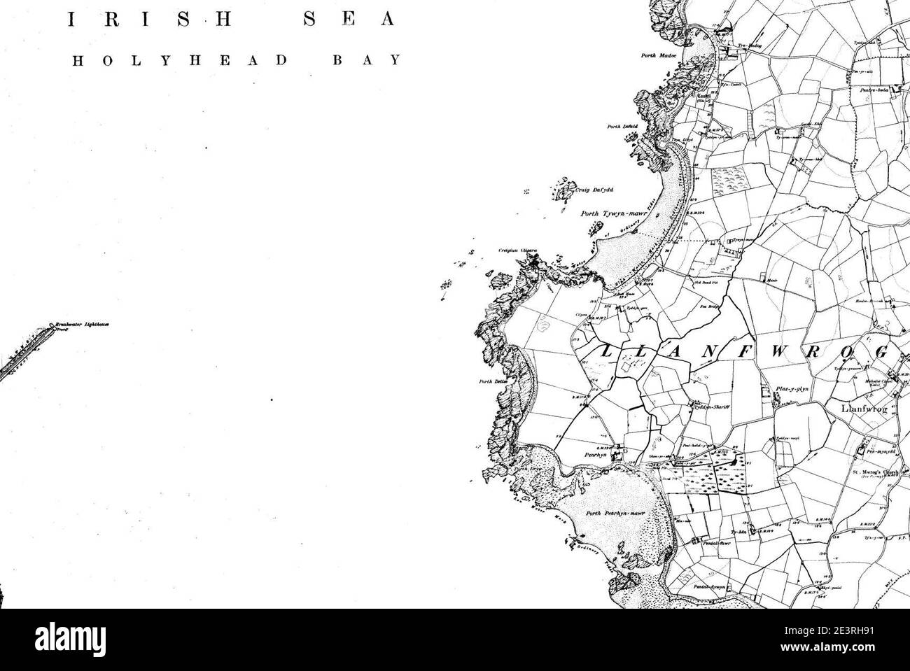 Map of anglesey hi-res stock photography and images - Alamy