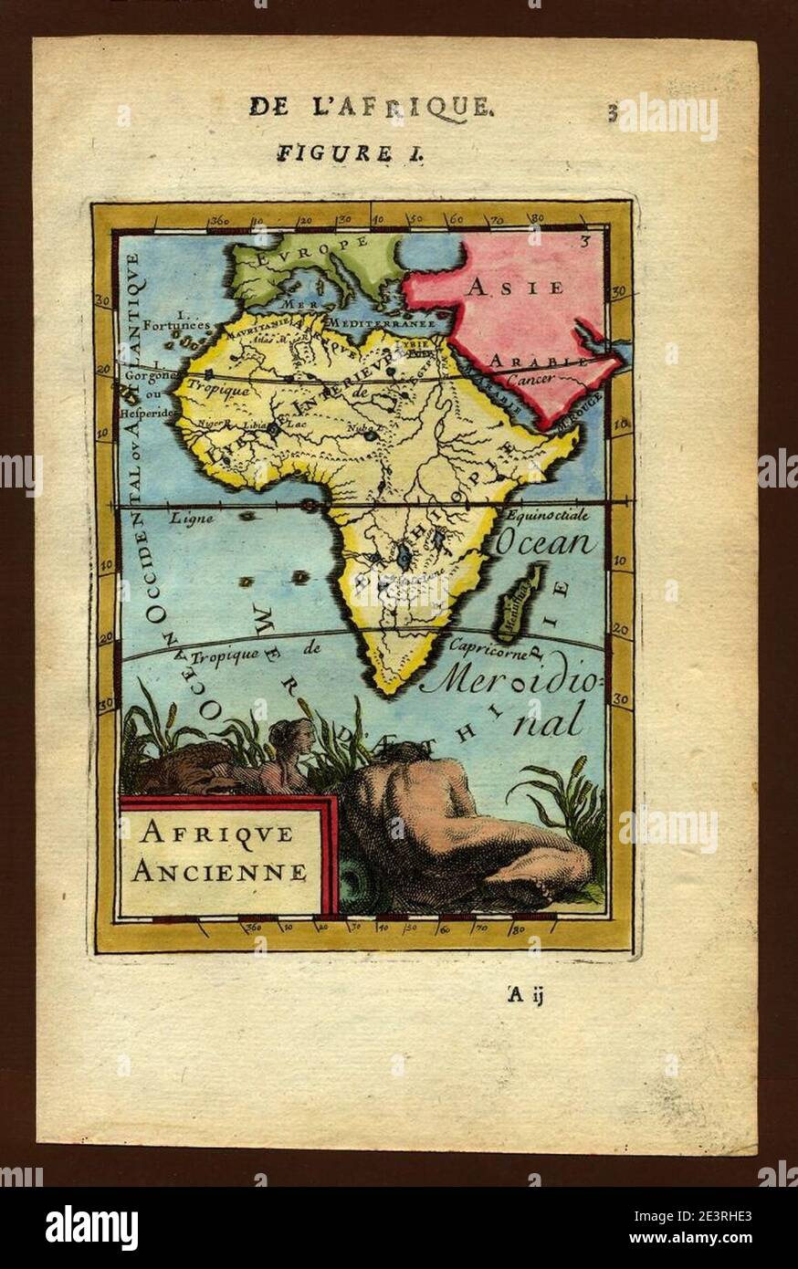 Map of ancient Africa, 1683 Stock Photo - Alamy