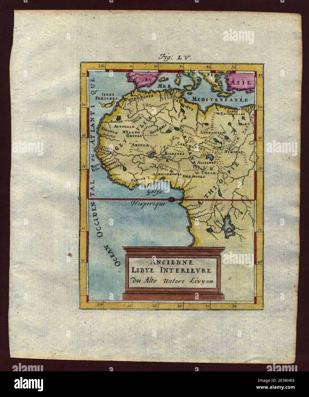 Vintage libya map hi-res stock photography and images - Alamy